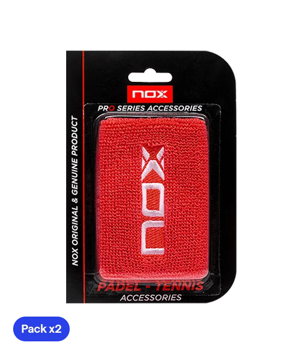Muñequeras NOX Roja (Pack x2)